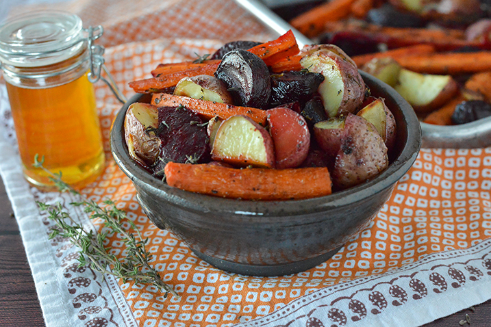 Roasted Vegetables with Honey & Herb Glaze okey | Ahora News